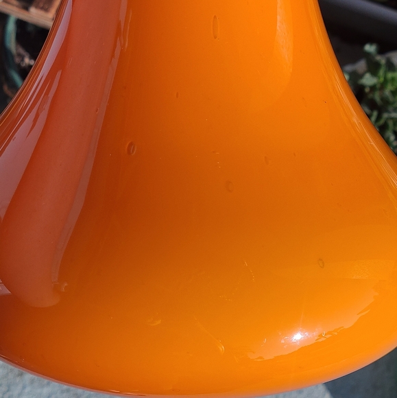 Art | Vintage Long Neck Cased Orange Raymor Glass Decanter Bottle Italy ...